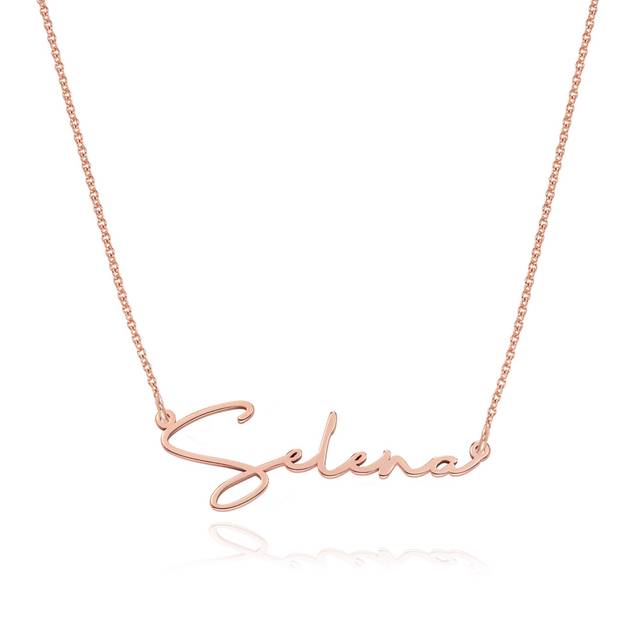 Paris Name Necklace in Rose Gold Plating - Theo Grace