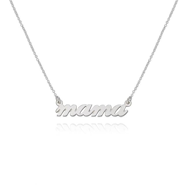 Mama Cursive Necklace in Sterling Silver - Theo Grace