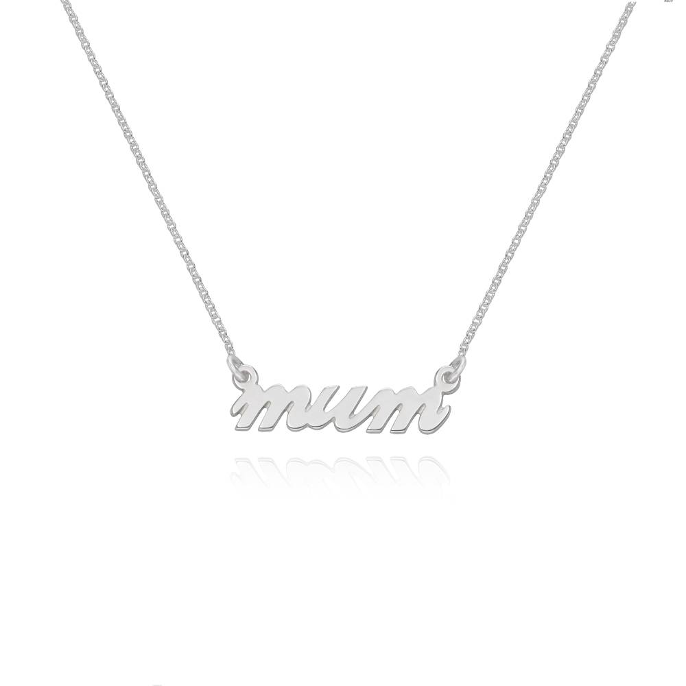 Mum Cursive Necklace in Sterling Silver - Theo Grace