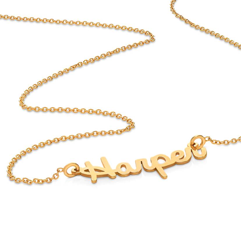 Personalised Cursive Name Necklace in Gold Vermeil - Theo Grace