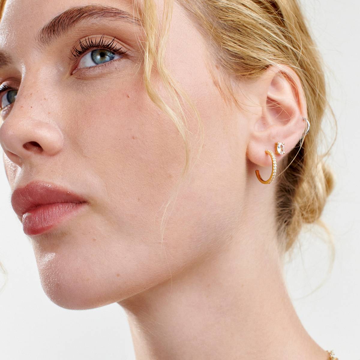 Phoebe Huggies in 18ct Gold Plating - Theo Grace