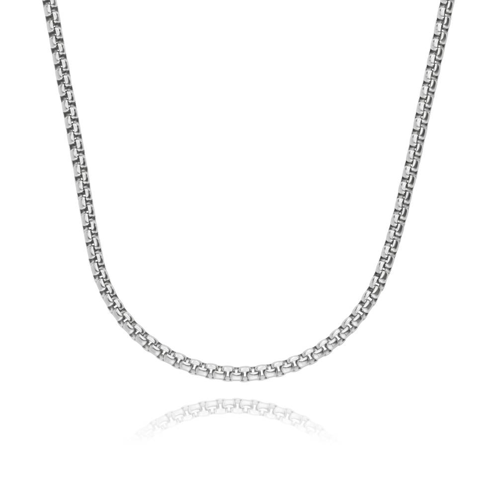 Round Box Necklace in Stainless steel - Theo Grace