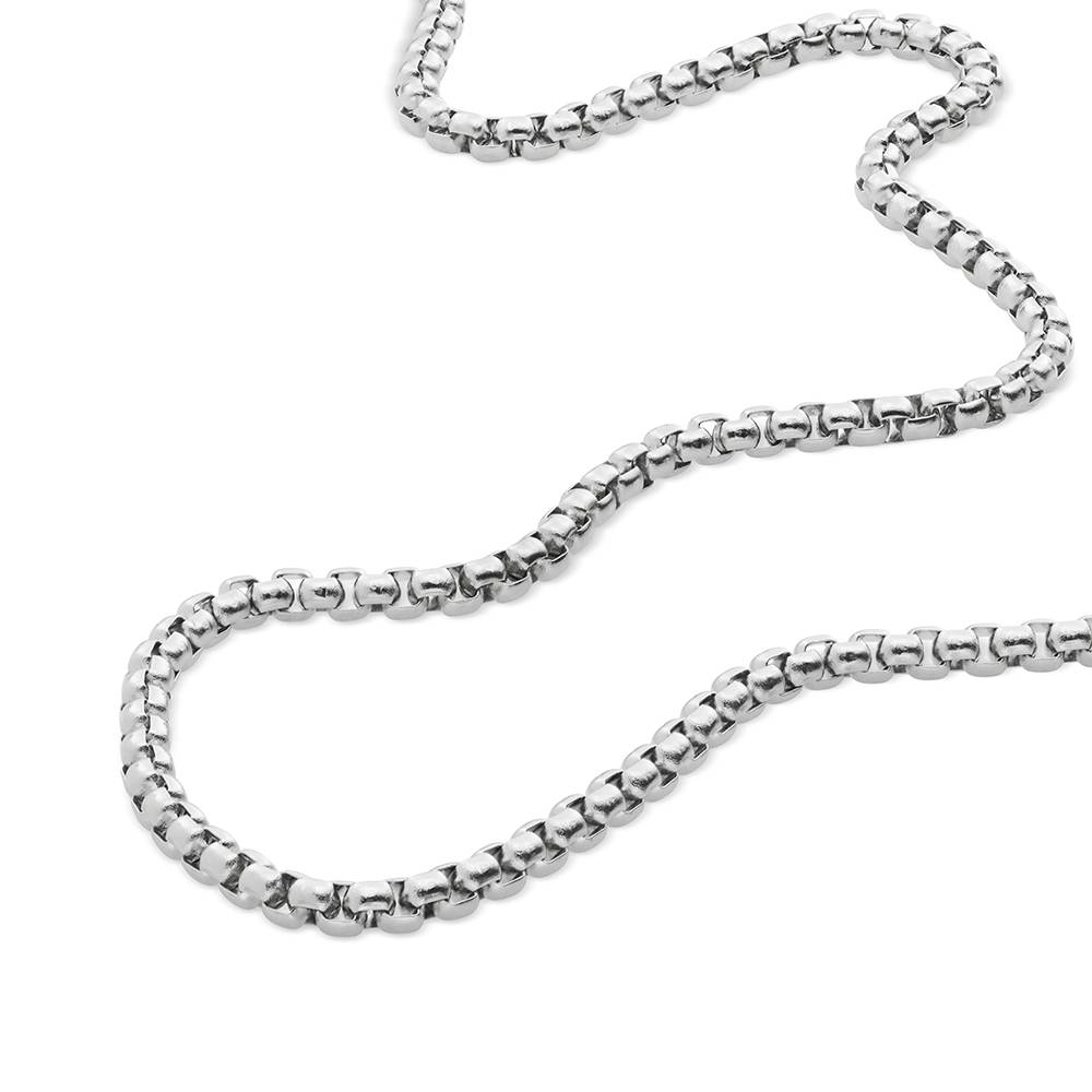 Round Box Necklace in Stainless steel - Theo Grace