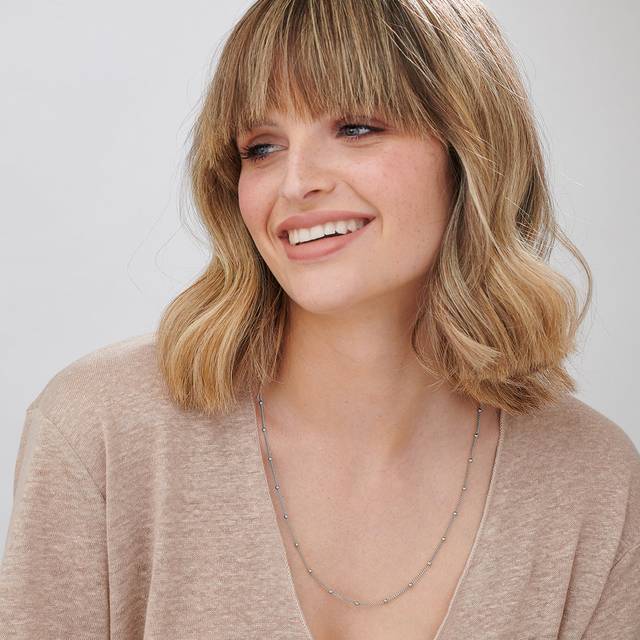 Stackable Bubble Chain in Sterling Silver - Theo Grace