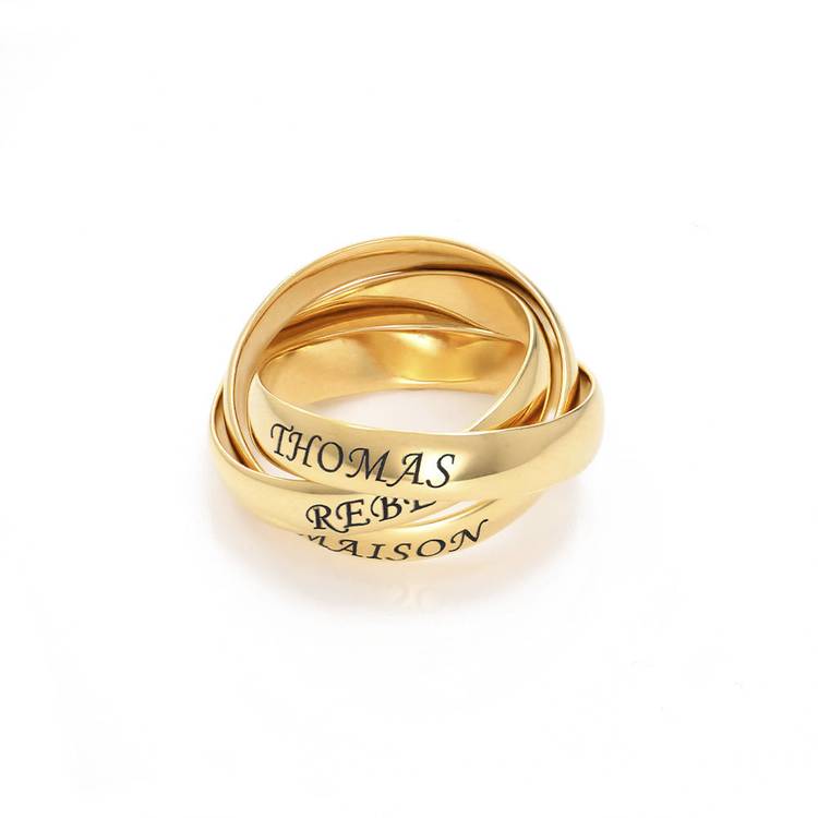 Charlize Russian Ring in 18ct Gold Plating - Theo Grace