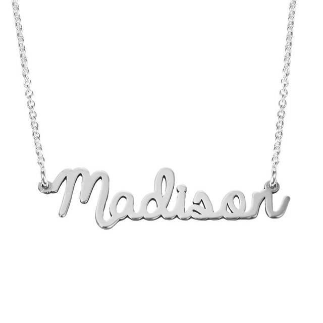 Cursive Name Necklace in Sterling Silver - Theo Grace