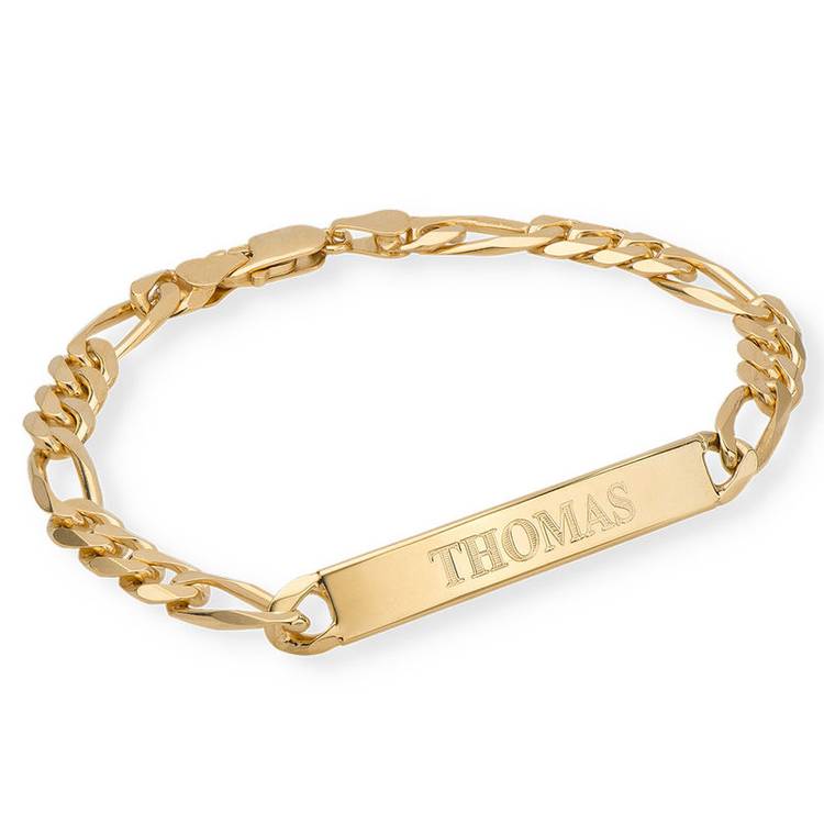 Amigo ID Bracelet for Men in Gold Plating - Theo Grace