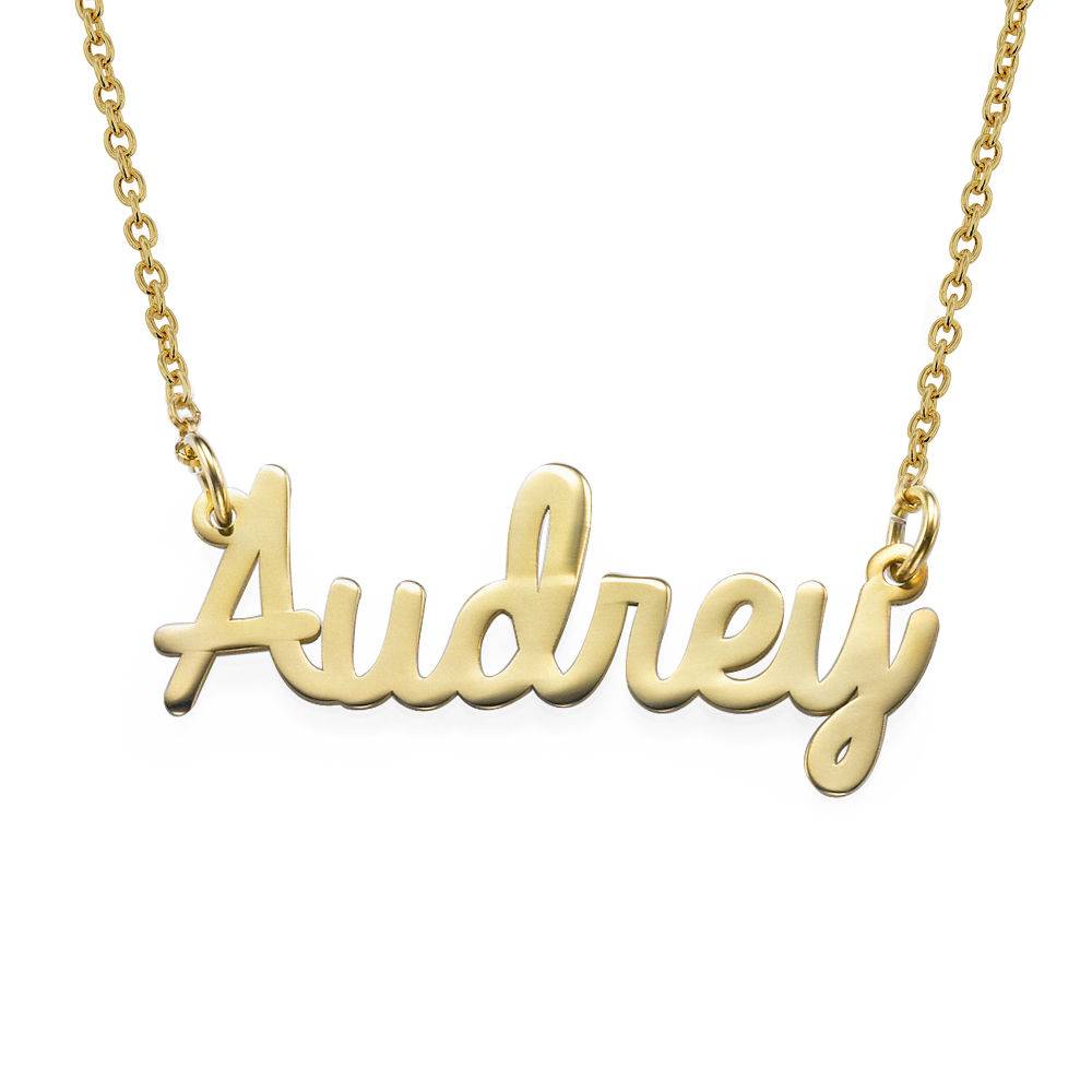 Personalised Cursive Name Necklace in 18ct Gold Vermeil - Theo Grace