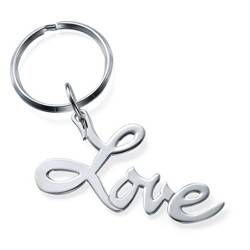 Love Keyring in Sterling Silver - Theo Grace